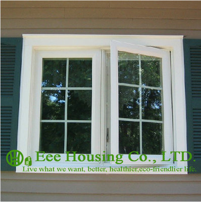 China French Type Aluminum Casement Windows, grilled style supplier