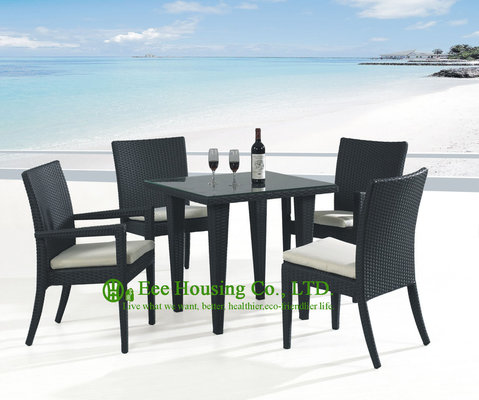 Outdoor PE Rattan Chairs and Rattan Dining Table For Sale, Durable and Eco-friendly supplier